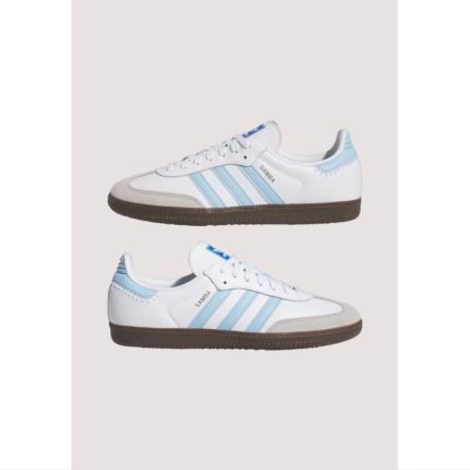 ADIDAS SKY BLUE-WHITE SAMBA OG SHOES. - lara.pk