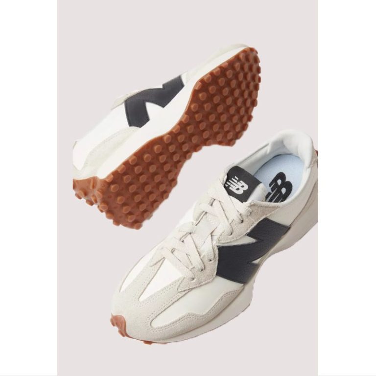 NEW BALANCE 327 MOONBEAM WHITE-NAVY SUEDE. - lara.pk